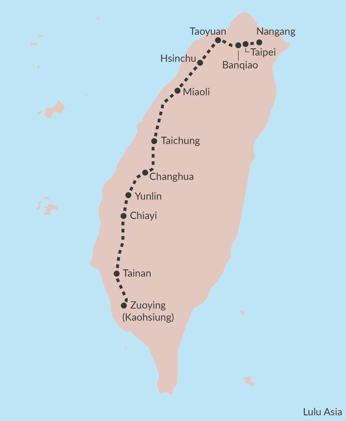 Guide pour bien prendre le train à Taiwan - Lulu Asia